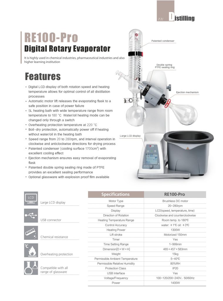 DLAB RE100-Pro Rotary Evaporatör - Labburada